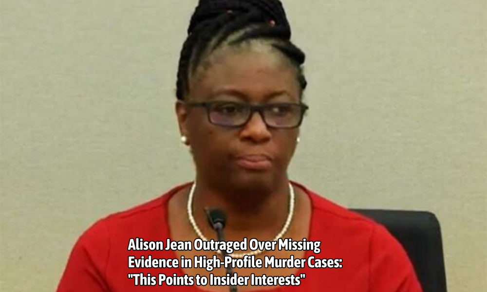 Alison Jean Outraged Over Missing Evidence in High-Profile Murder Cases ...