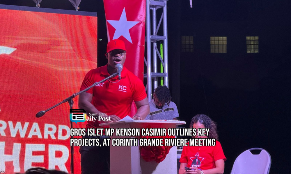 Casimir Outlines Key Projects at Corinth–Grande Riviere Meeting - Saint Lucia Daily Post