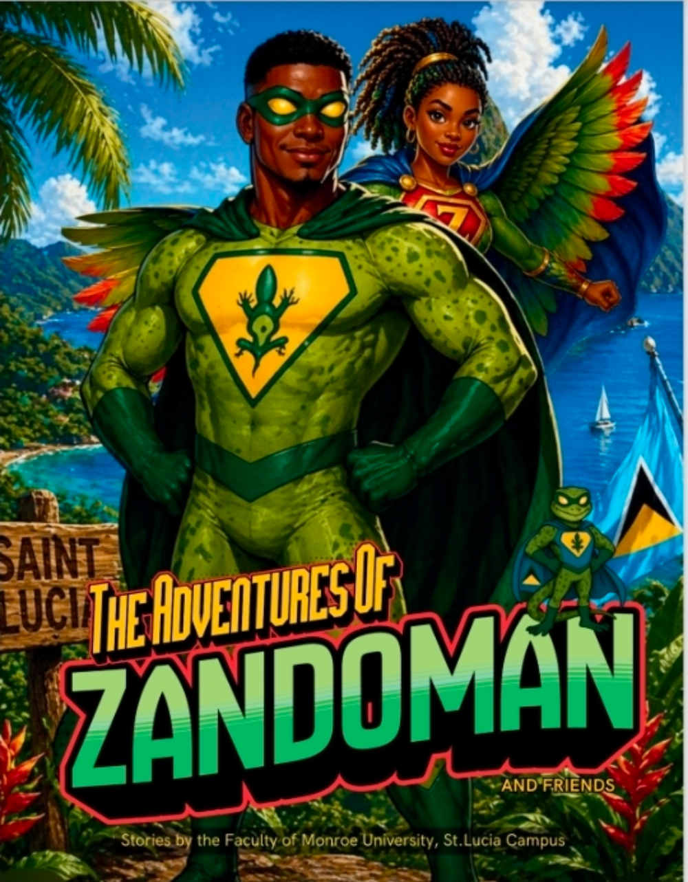 Monroe University Turns Saint Lucia’s Zandolie Into a Superhero to Help ...